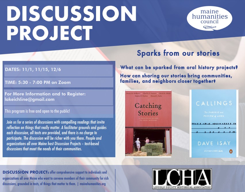 Sparks from our Stories: Discussion Project | Lincoln County Historical ...